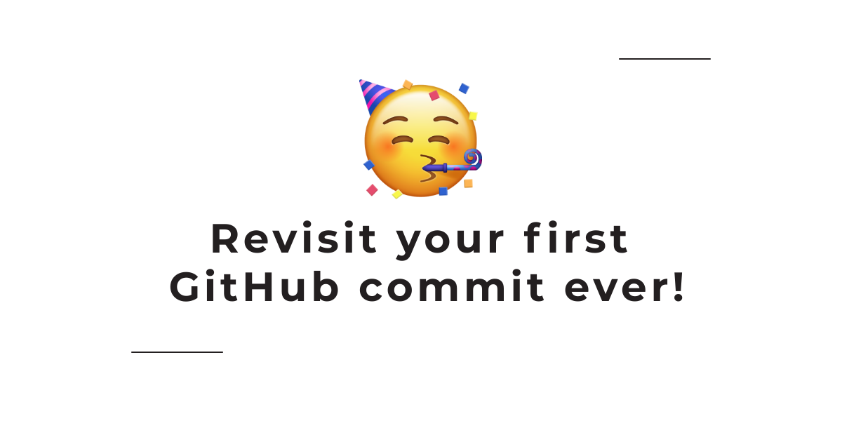 Your First Github Commit Ever