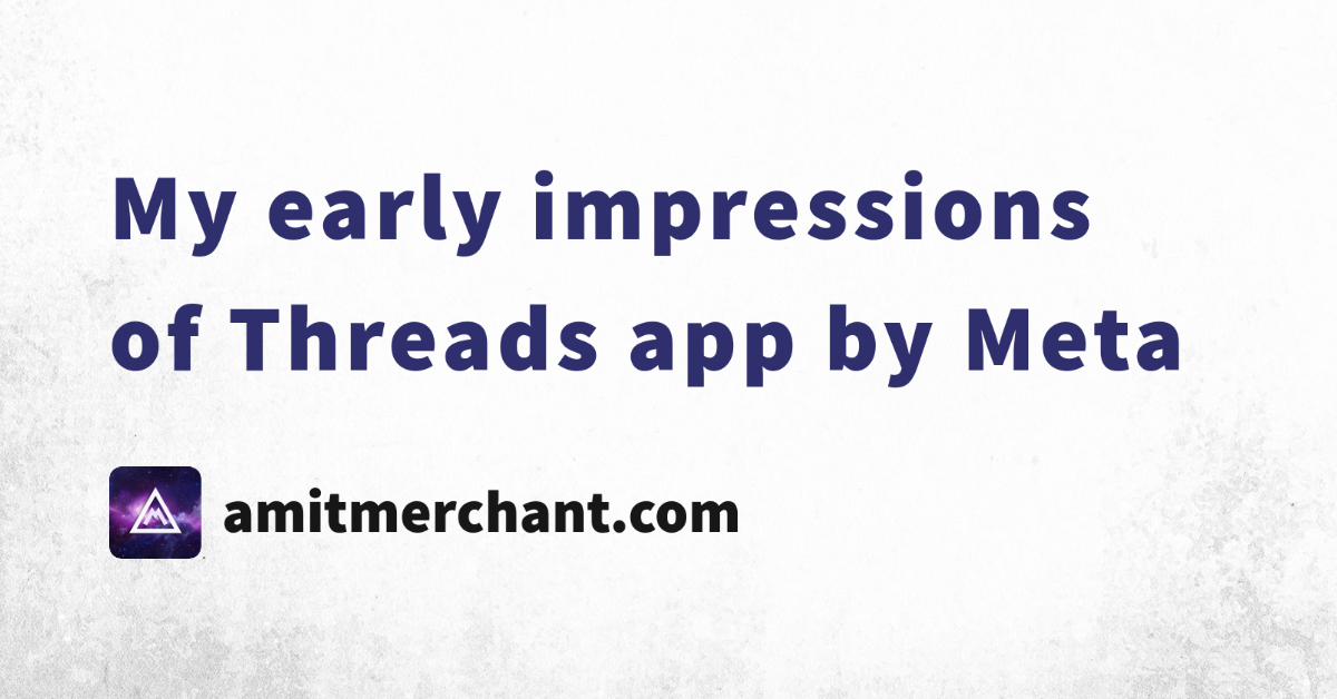 Mis primeras impresiones de la aplicación Threads de Meta - Amit ... Mis primeras impresiones de la aplicación Threads de Meta - Amit ...