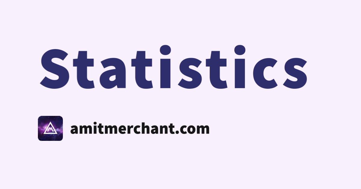 Stats of the blog — Amit Merchant — A blog on PHP, JavaScript, and more Stats of the blog — Amit Merchant — A blog on PHP, JavaScript, and more