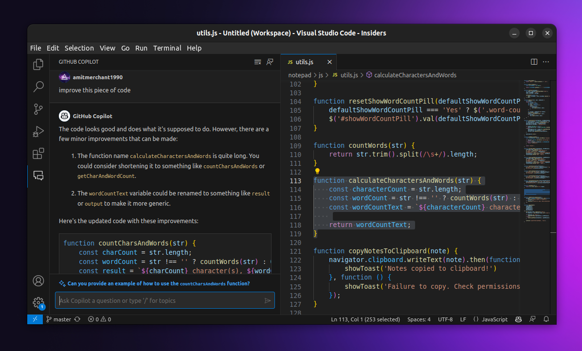 I got access to GitHub Copilot Chat — Amit Merchant — A blog on PHP ... I got access to GitHub Copilot Chat — Amit Merchant — A blog on PHP ...