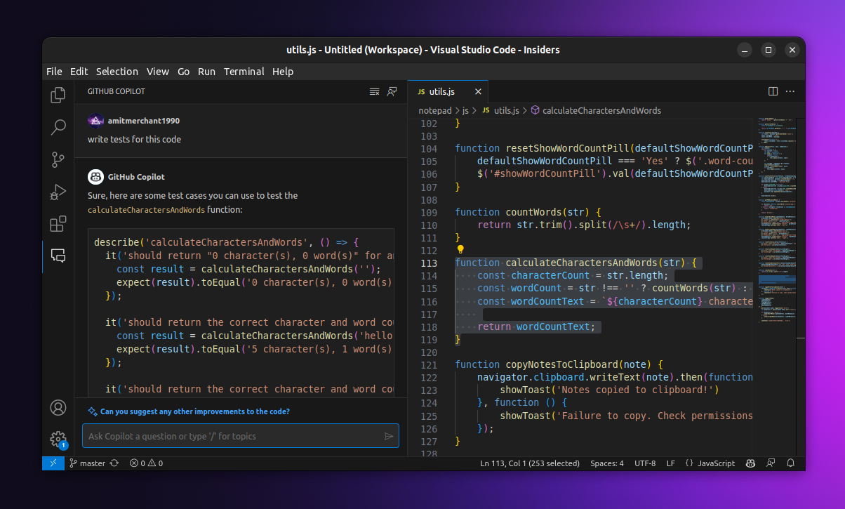 I got access to GitHub Copilot Chat — Amit Merchant — A blog on PHP ... I got access to GitHub Copilot Chat — Amit Merchant — A blog on PHP ...